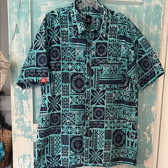 Tanoa | Shirts | Tanoa Aloha Shirt Mens Blue Tribal Designed In Samoa ...